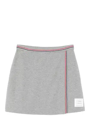 Thom Browne Mini Wrap Skirt - Grey