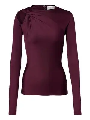 Victoria Beckham Twist Armhole Detail Top - Red