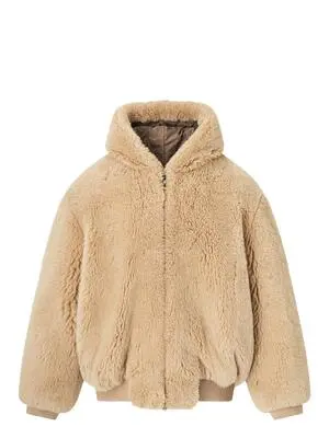 Fear Of God Hooded Bomber Jacket - Brown
