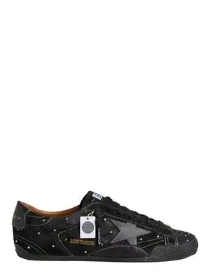 GOLDEN GOOSE True-star Sneakers With Swarovski Crystals - Black
