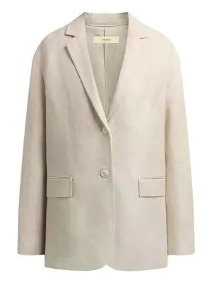 12 STOREEZ Tailored Linen Blazer - Neutrals