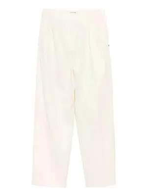 Lacoste Logo-embroidered Trousers - Neutrals