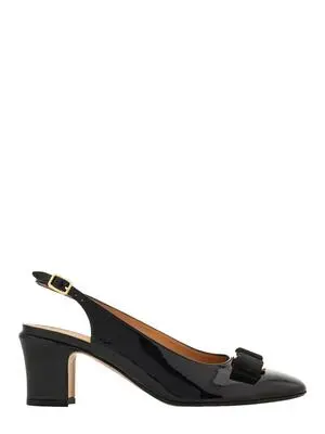 FERRAGAMO 50mm Vara Bow-detail Slingback Pumps - Black