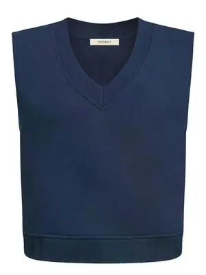 12 STOREEZ V-neck Top - Blue