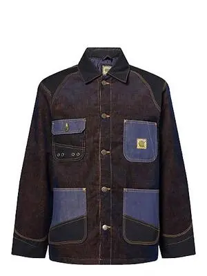 Carhartt Work In Progress X Nicholas Daley Chore Corduroy Jacket - Nd Dark Navy Mustard