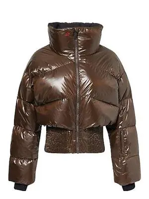 Perfect Moment Auretta Bomber Shell-down Ski Jacket - Chocolate