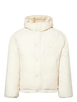 Amiri Logo-patch Padded Shell-down Jacket - Alabaster