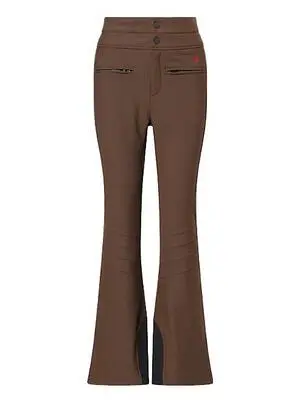 Perfect Moment Aurora High-rise Flared Softshell Ski Trousers - Chocolate