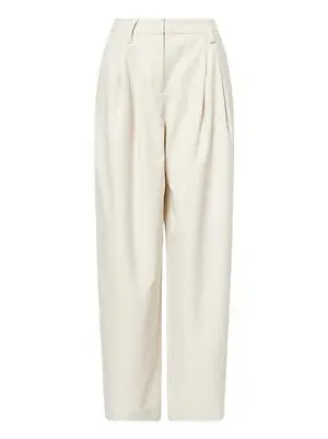 Dissh Wide-leg Stretch-woven Trousers - Plaster