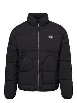 Dickies Logo-embroidered Shell-down Puffer Jacket - Black