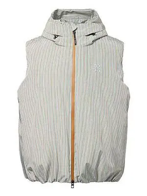 Loewe Striped Shell Gilet - Beige/blue