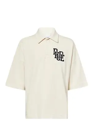 Rhude Boxy Cotton-piqué Polo Shirt - White