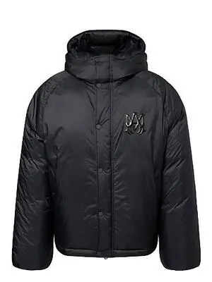 Amiri Logo-patch Padded Shell-down Jacket - Black