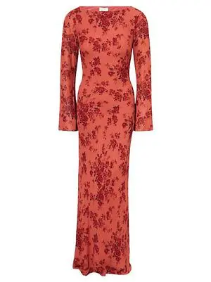REFORMATION Esra Floral-embroidered Woven Maxi Dress - Clarette