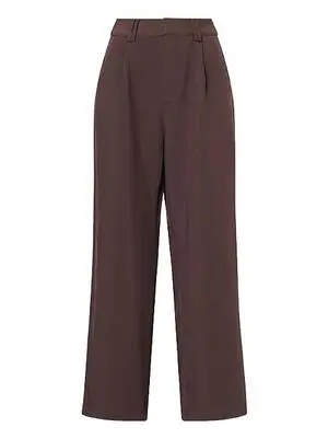 Dissh Wide-leg Stretch-woven Trousers - Dark Chocolate
