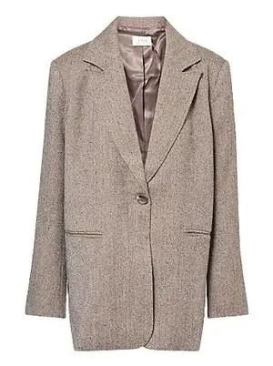 Dissh Stretch-woven Blazer - Choc