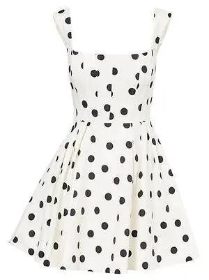 Rebecca Vallance Maisie Polka-dot Mini Dress - Polka Dot Print