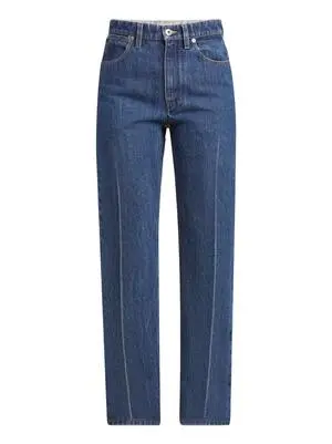 JIL SANDER High-rise Slim-leg Jeans - Indigo