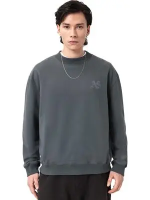 ALLSAINTS Icon Oversized Sweatshirt - Dark Steel Blue
