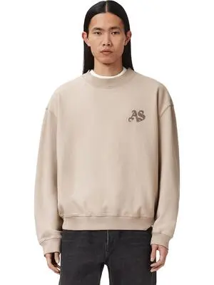 ALLSAINTS Icon Oversized Sweatshirt - Sandstone Brown