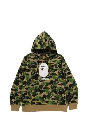 A BATHING APE Abc Camo Pullover Hoodie - Green