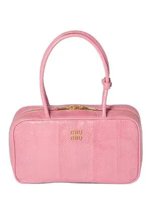 Miu Miu Beau Ayers Leather Bag - Petal Pink