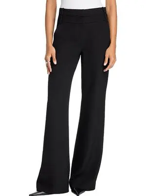 Veronica Beard Tonelli Wide Leg Pants - Black