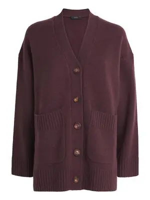 JOSEPH Cashmere Luxe Cardigan - Red