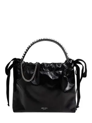 JIMMY CHOO Drawstring Mini Handbag - Black