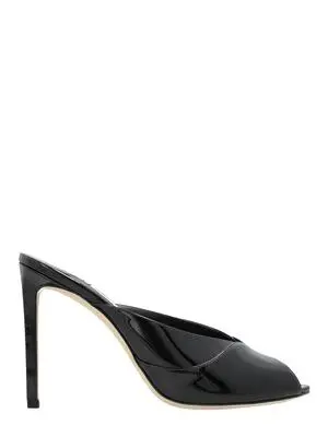 JIMMY CHOO Brigitte Heeled Mules - Black