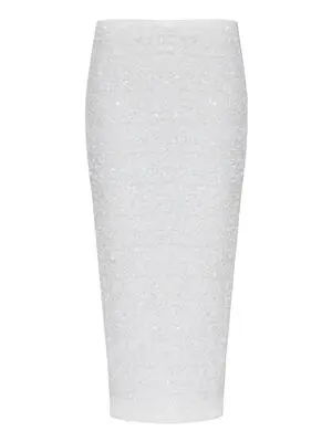 Remain Birger Christensen Sequin Skirt - White