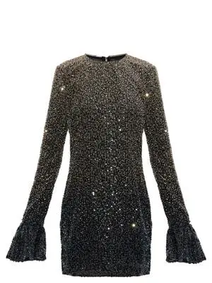 Remain Birger Christensen Sequin Mini Dress - Silver