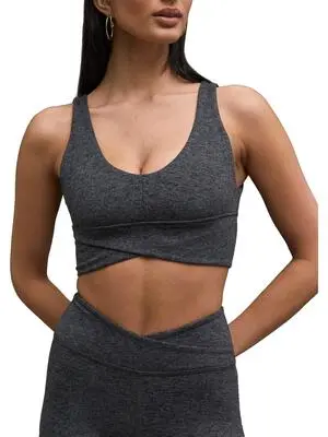 Carbon38 Mélange Bra - Dark Heather Grey