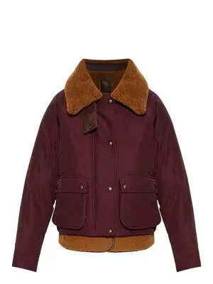 Loewe Double-layered Jacket With Vest - Burgundy