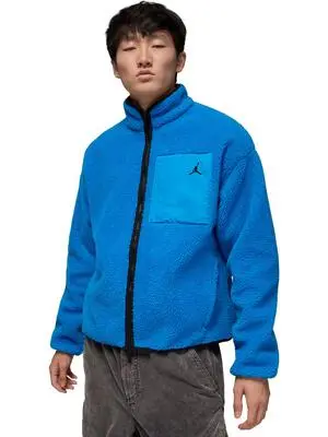 JORDAN Flight High Pile Shearling Jacket - Blue