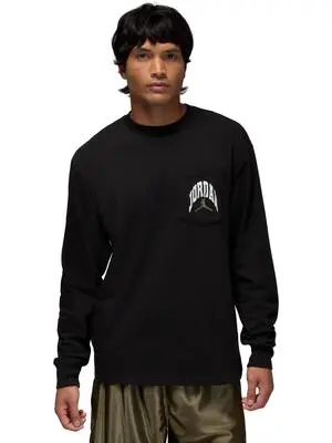 JORDAN Brooklyn Realtree Long-sleeve Pocket Crew Neck - Black