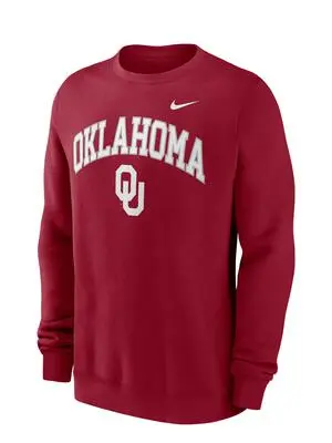 JORDAN Oklahoma Arch College Pullover Crew - Red
