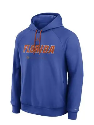 JORDAN Florida Courtside Basketball Practice Dri-fit Pullover Hoodie - Blue