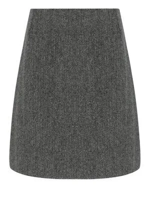 Max Mara Marche Flared Skirt - Grey