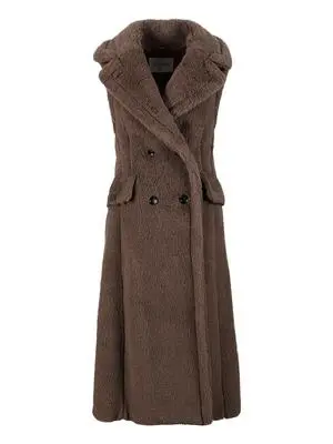 Max Mara Boario Sleeveless Alpaca-blend Coat - Brown