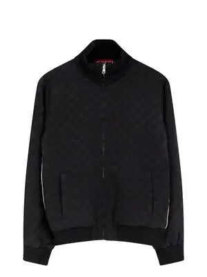 Gucci Viscose Blend Zip-up Sweatshirt - Black