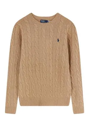 Ralph Lauren Wool And Cashmere Crew Neck Sweater - Beige