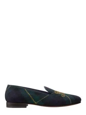 Ralph Lauren Alonzo Plaid Wool-blend Slipper - Gordon