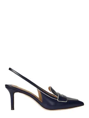 Ralph Lauren Khloe Slingback Loafer Pump - Refined Navy/soft White