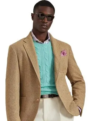 Ralph Lauren Polo Tailored Fit Linen-blend Sport Coat - Sand/tan