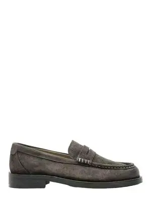 ALLSAINTS Bloom Penny Loafers - Grey