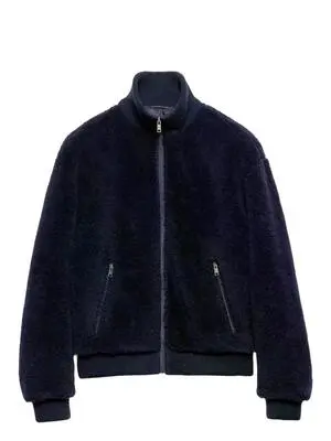 Prada Fleece Zip-up Jacket - Blue