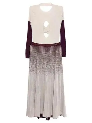 SAIID KOBEISY Degrade Knitted Dress - Purple