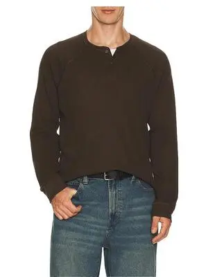 Paige Paige Abaroa Henley In Brown. Deep Oak