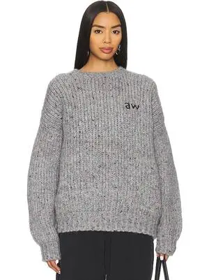 Alexander Wang Crewneck Pullover Sweater - Grey Multi